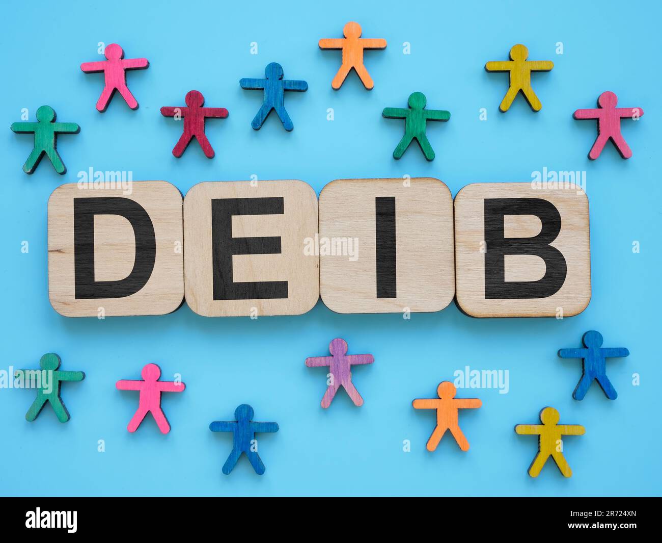 Colored figurines and the abbreviation DEIB Diversity, Equity ...