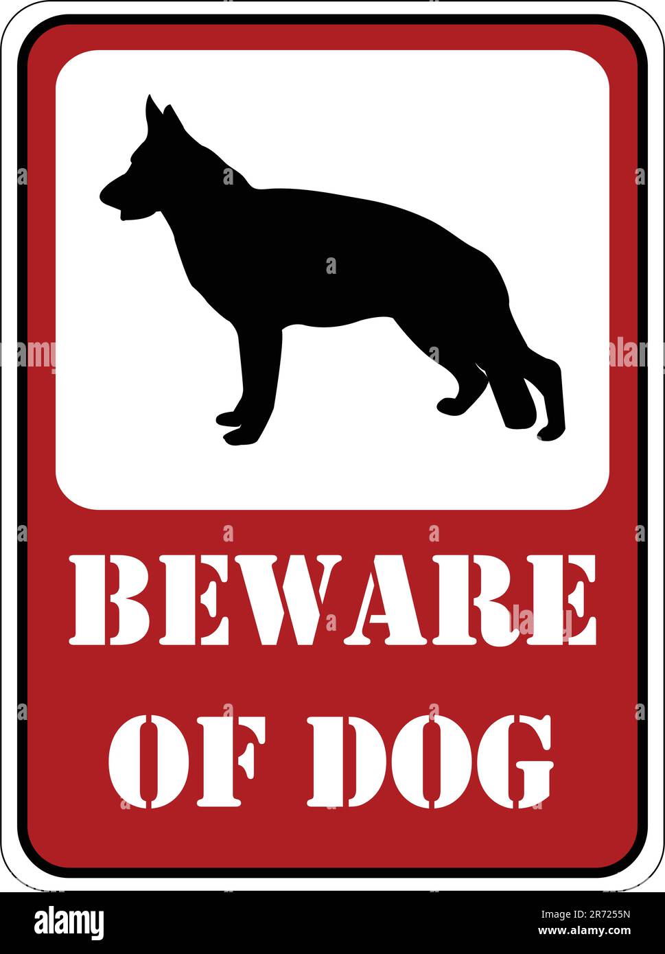 beware of dog sign - vector Stock Vector Image & Art - Alamy