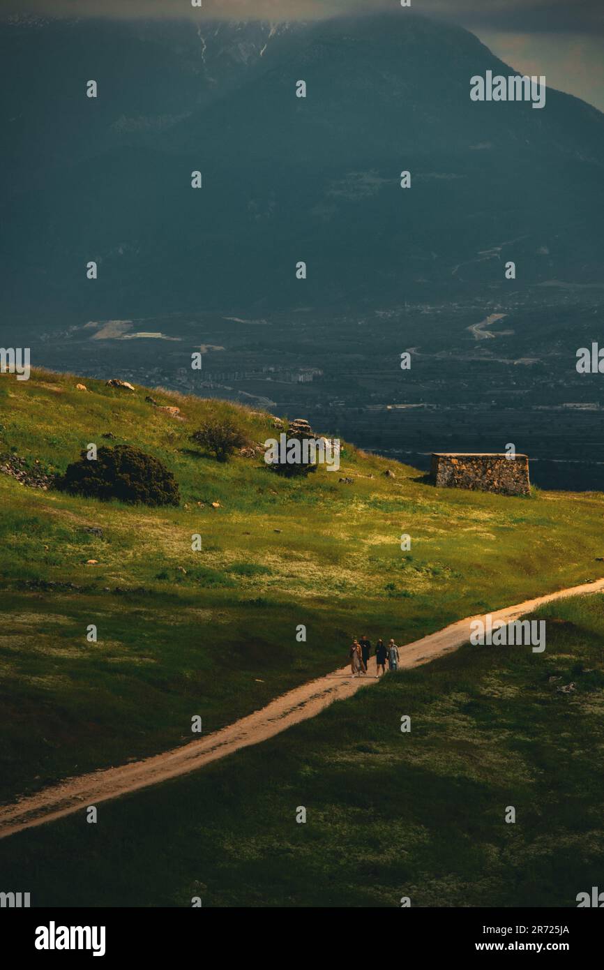 Vertical shot pathway through hi-res stock photography and images - Alamy