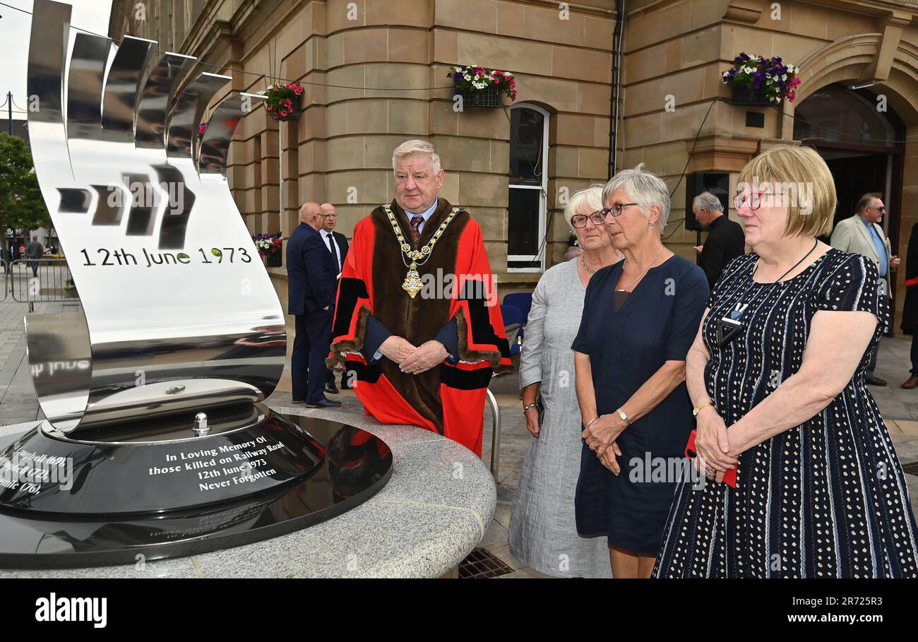 Relatives victim Elizabeth cissie Palmer at the unveiling of a new ...