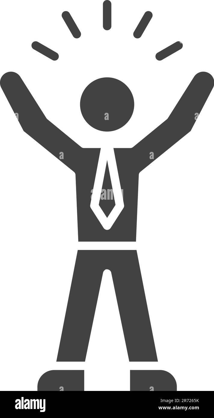 Selfconfident icon vector image. Suitable for mobile application web ...