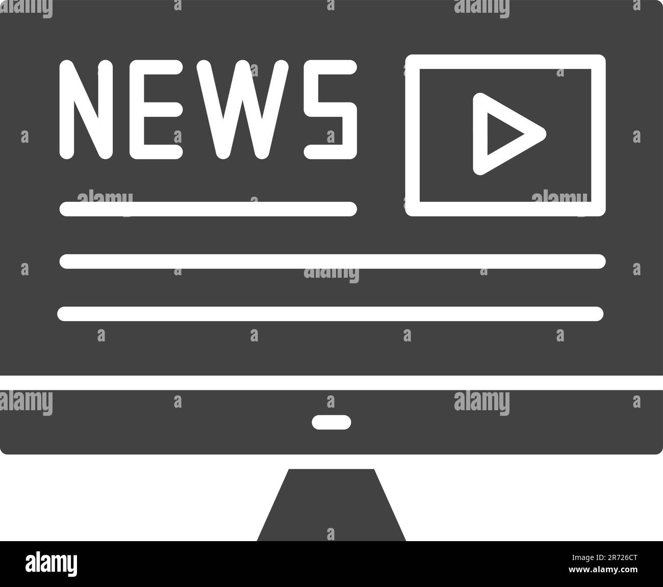 News Report icon vector image. Suitable for mobile application web application and print media ...