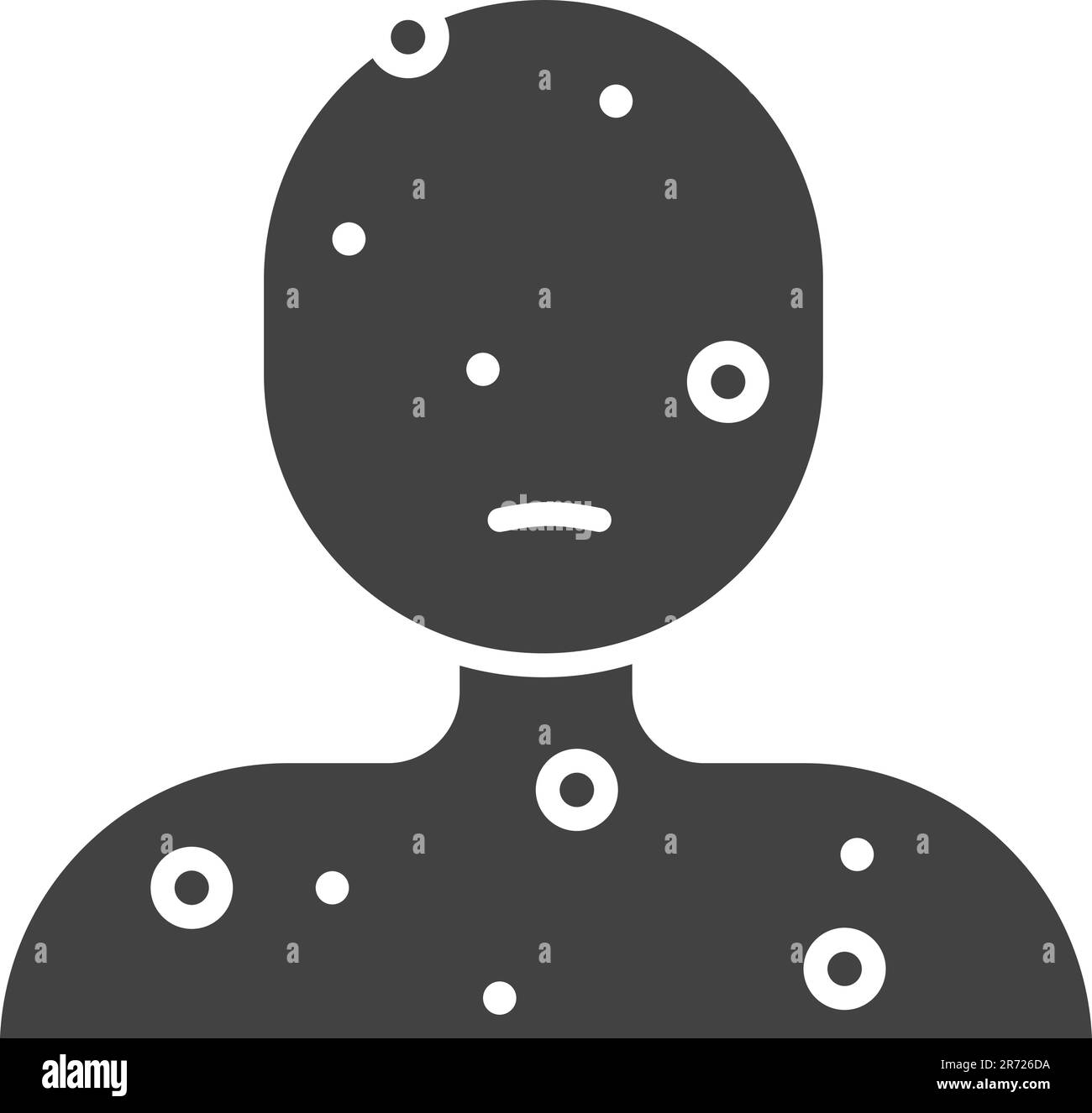Skin Disease icon vector image. Suitable for mobile application web ...