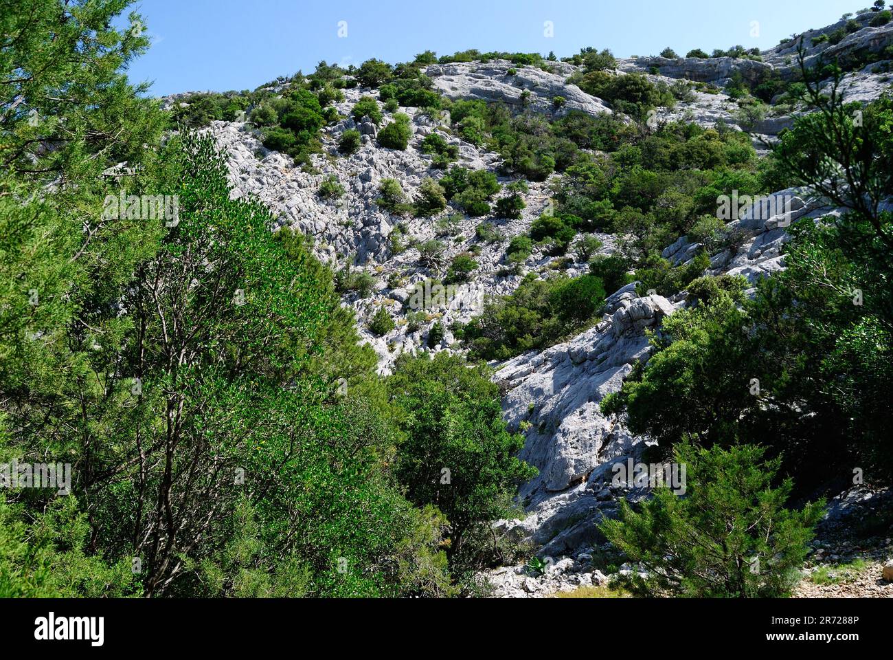 The path to old cuile Sas Traes Stock Photo - Alamy