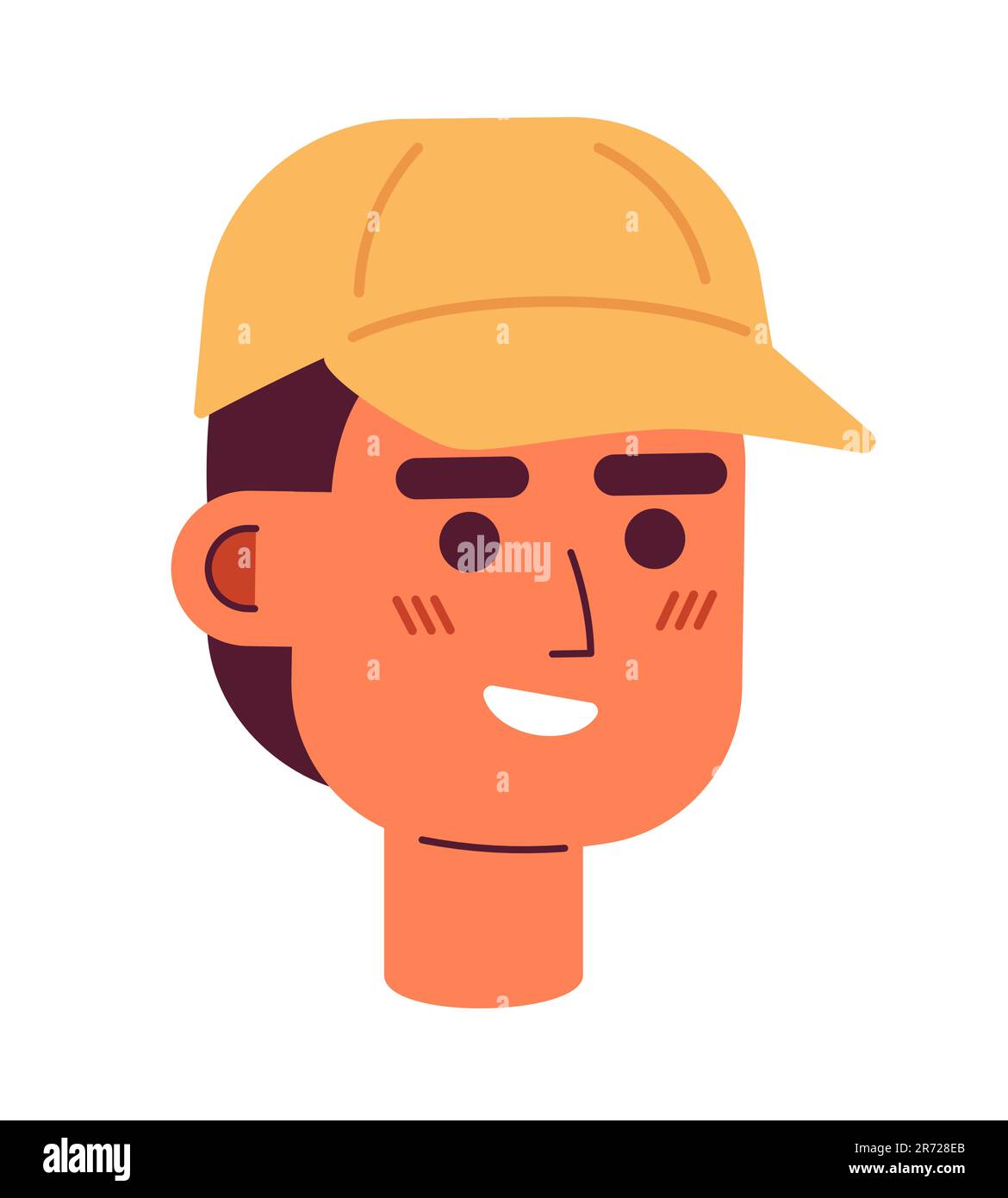 Happy man wearing flat cap Stock Vector Images - Alamy