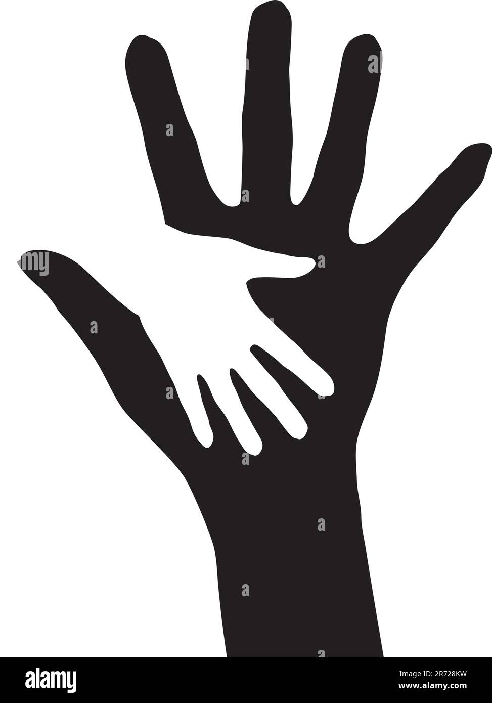 Helping hands. Abstract illustration for design Stock Vector Image ...