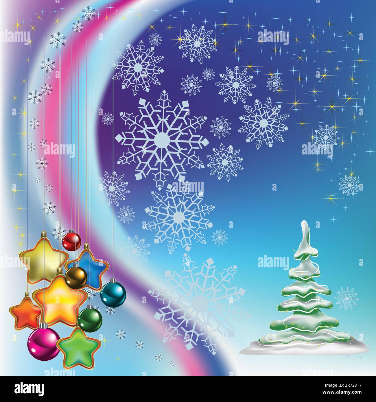 Christmas tree home stars Stock Vector Images - Alamy