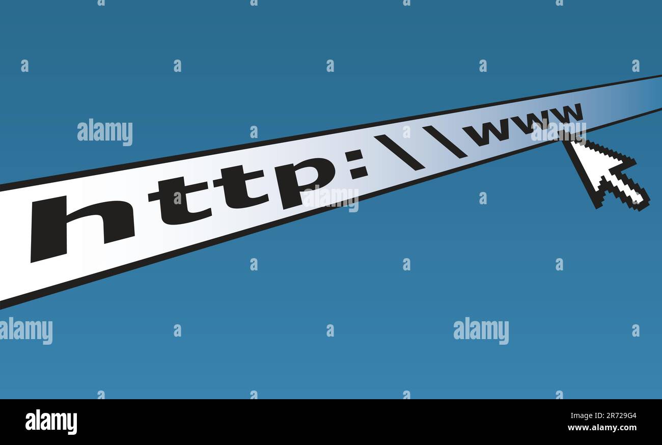 Abstract line for input web-address and cursor. Vector illustration Stock Vector Image & Art - Alamy