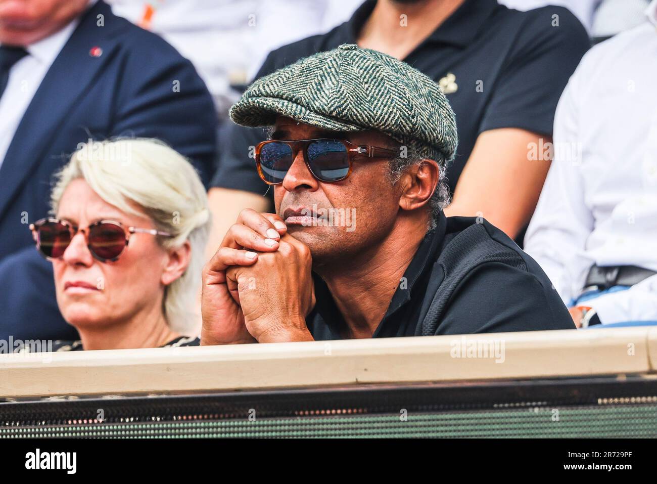 Paris, France. 11th June, 2023. Yannick Noah during the men’s final at the 2023 French Open ...