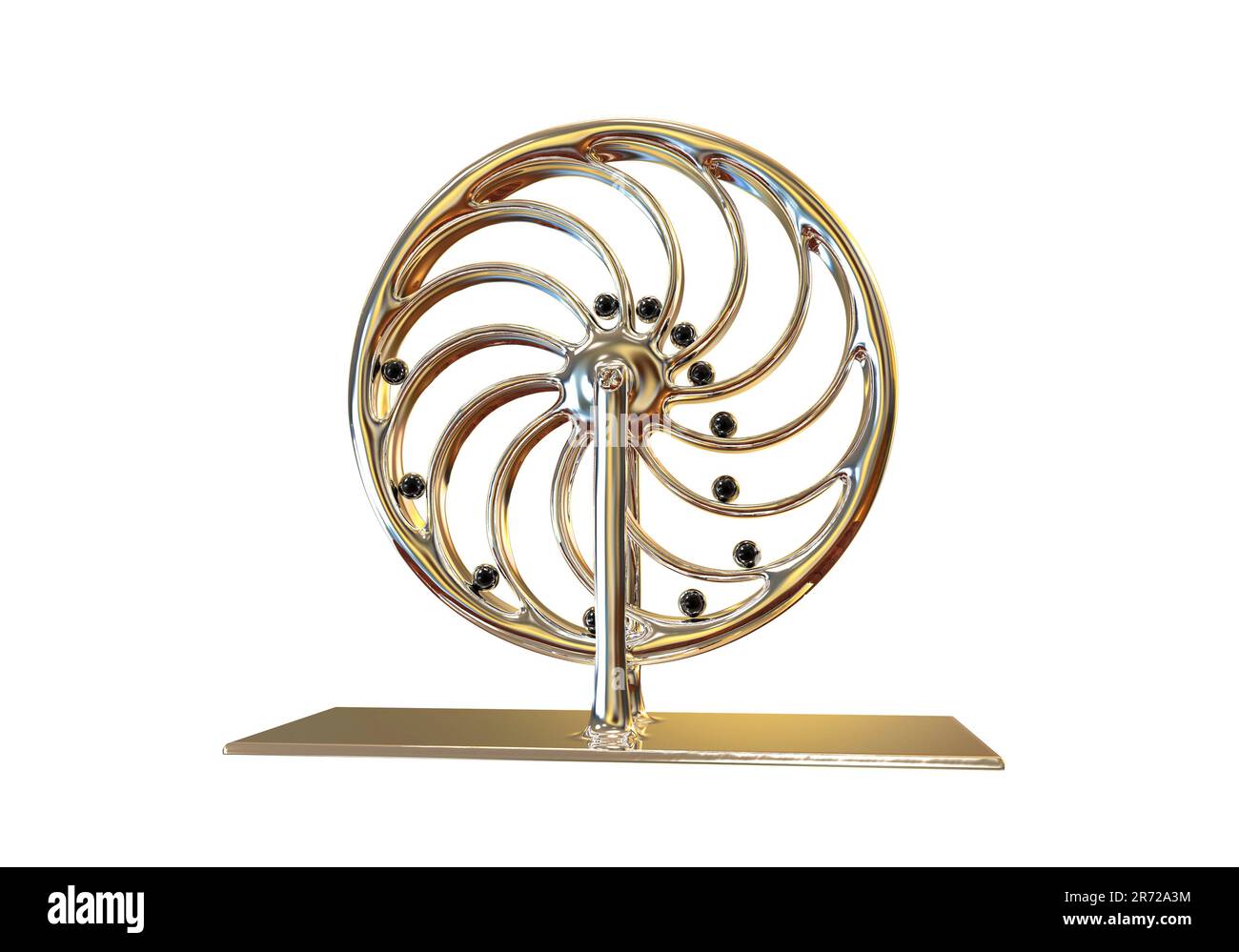 Perpetual motion machine (Perpetuum mobile), computer model built after ...