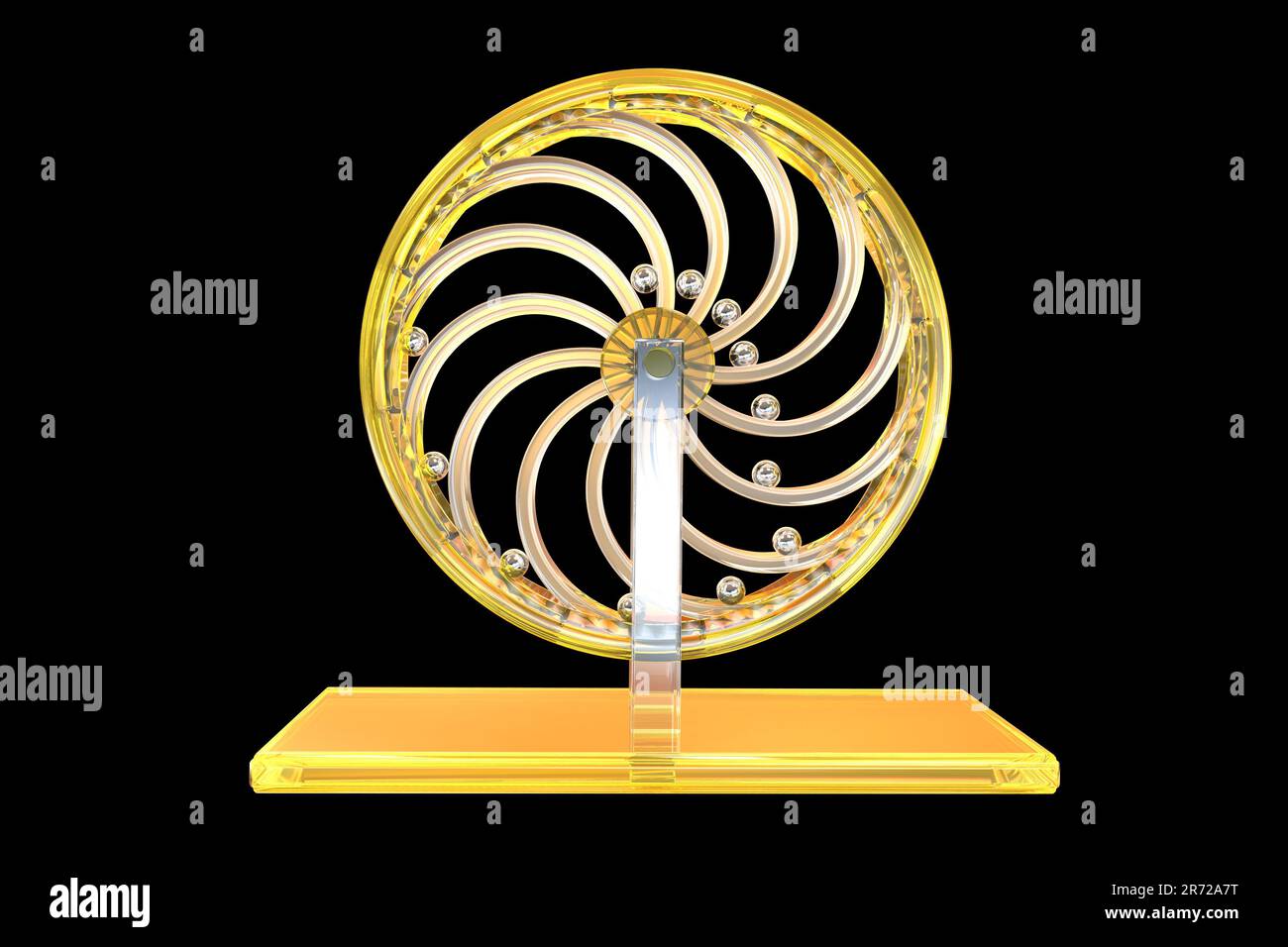 Perpetual motion machine (Perpetuum mobile), computer model built after ...