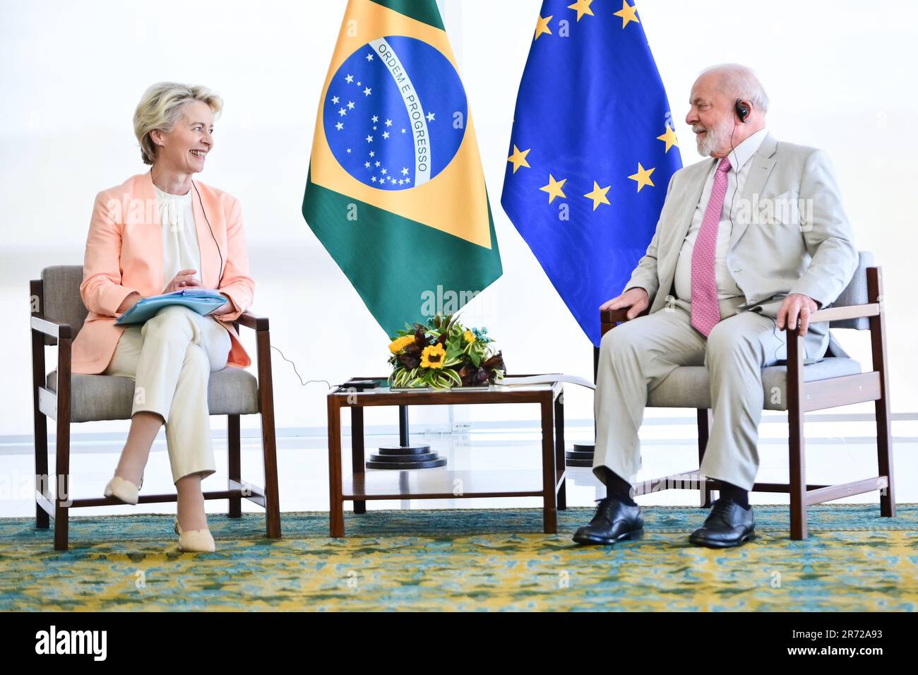 Brasilia, Brazil. 12th June, 2023. - Photo, President Lula and ...