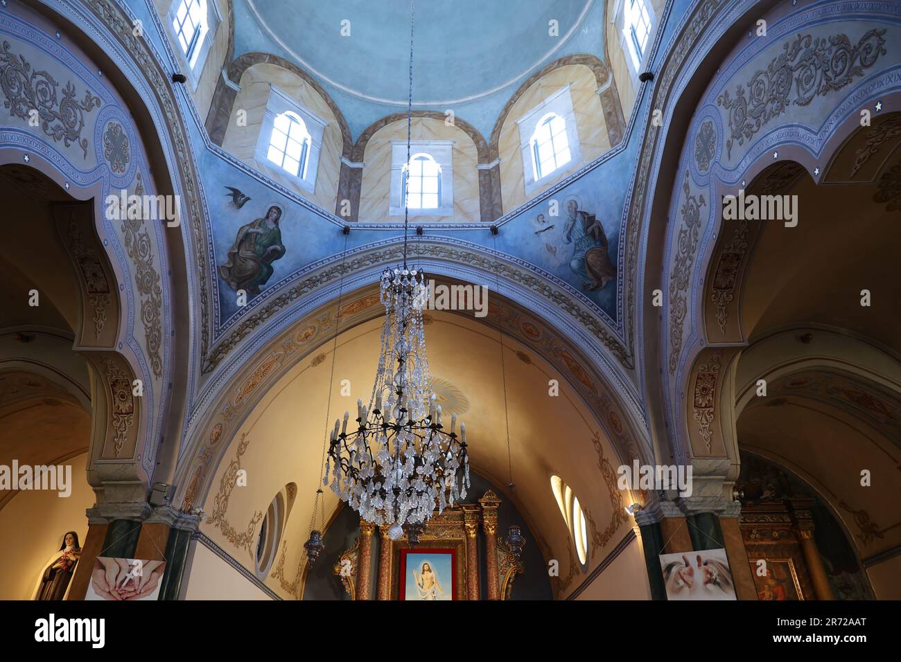 Interior of the Ieros Naos Agiou Ioannou tou Baptistou or also Holy Church of John the Baptist ...
