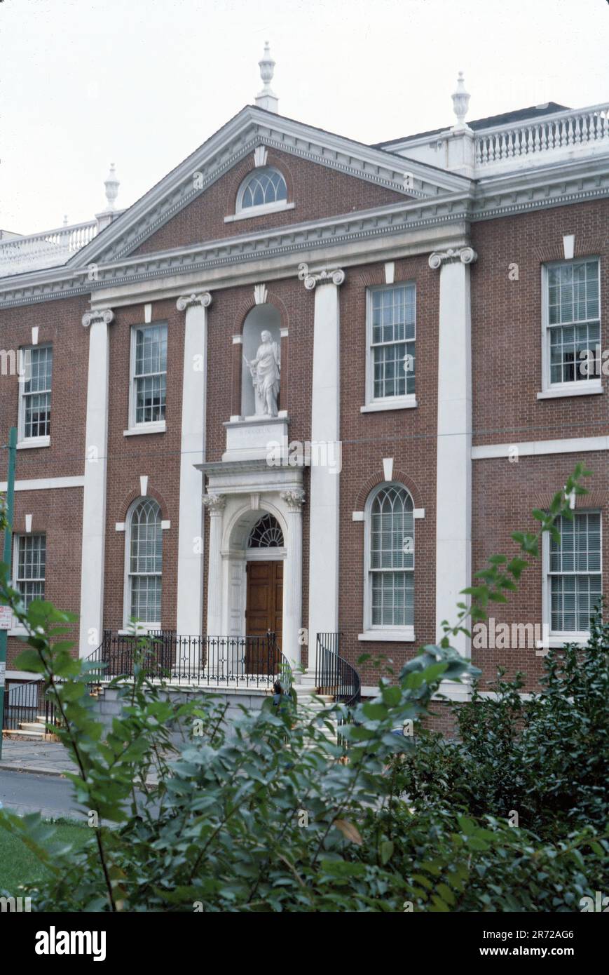 Library Hall in Philadelphia, built in 1790, September 1978 Stock Photo ...