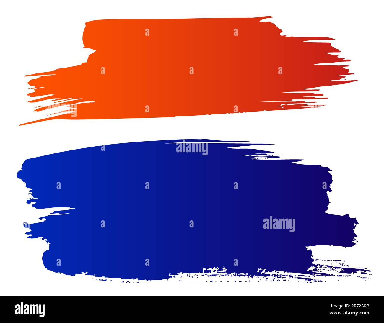 Vector red and blue grunge brushes Stock Vector Image & Art - Alamy