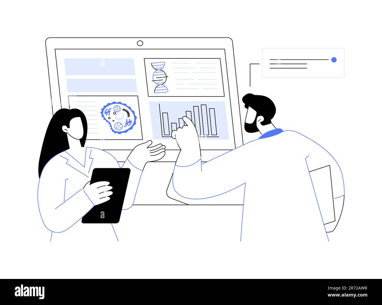 Scientific data collection abstract concept vector illustration Stock ...
