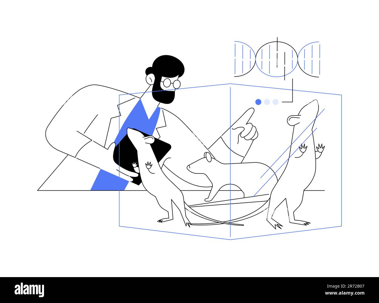 Animal study abstract concept vector illustration Stock Vector Image ...