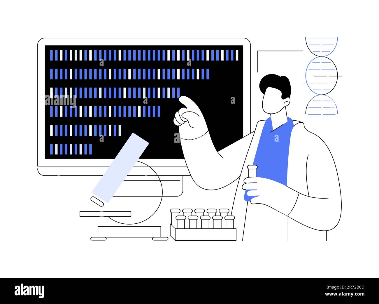 Gene sequencing abstract concept vector illustration Stock Vector Image ... Gene sequencing abstract concept vector illustration Stock Vector Image ...