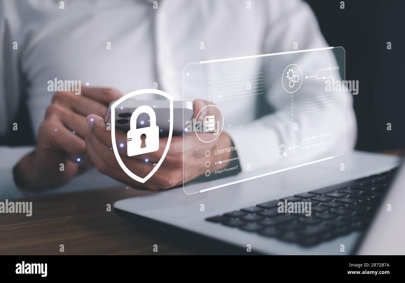 Concept Of Cyber Security Information Security And Encryption Secure