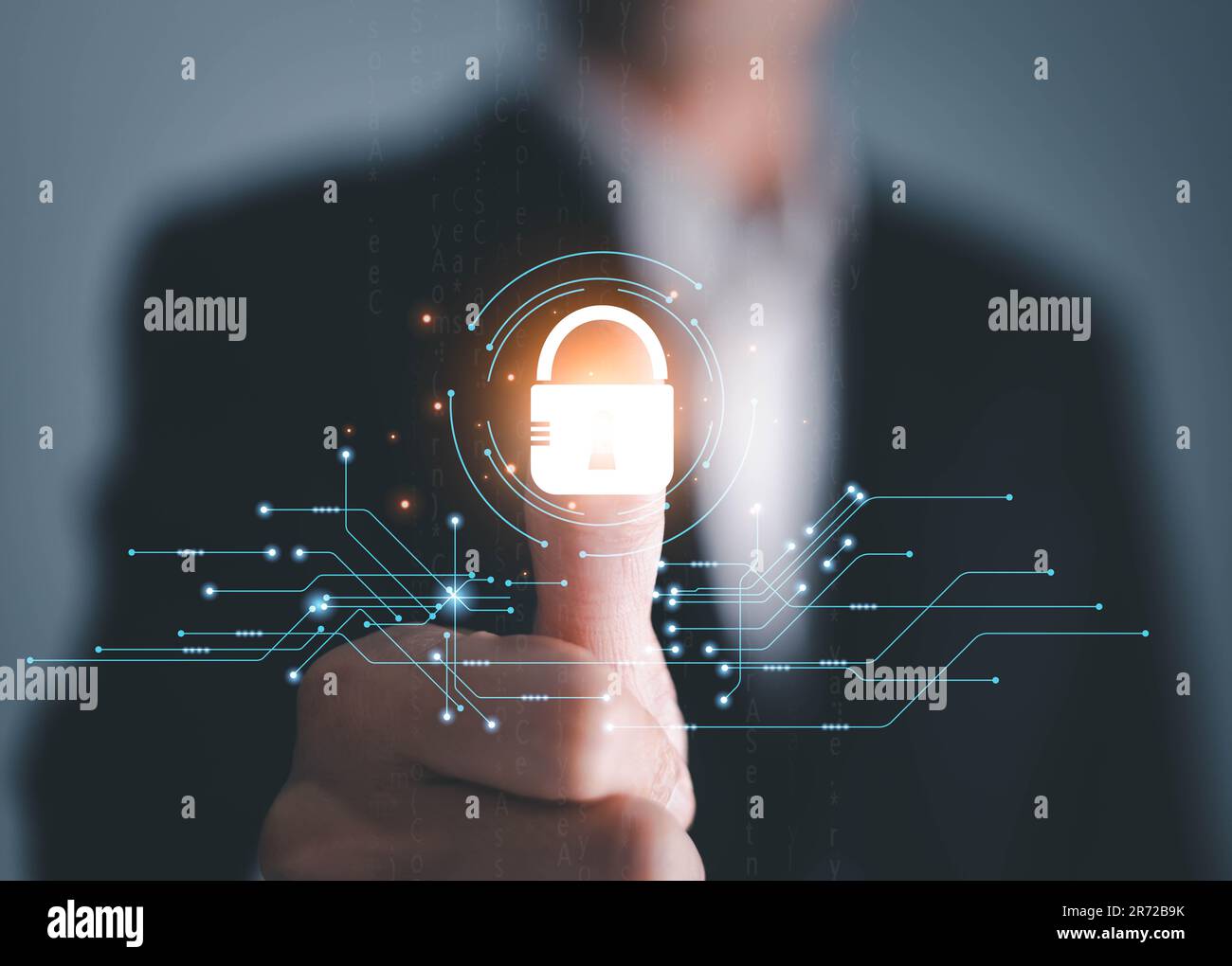 cybersecurity concept identity theft, Database hacks, internet cyber ...