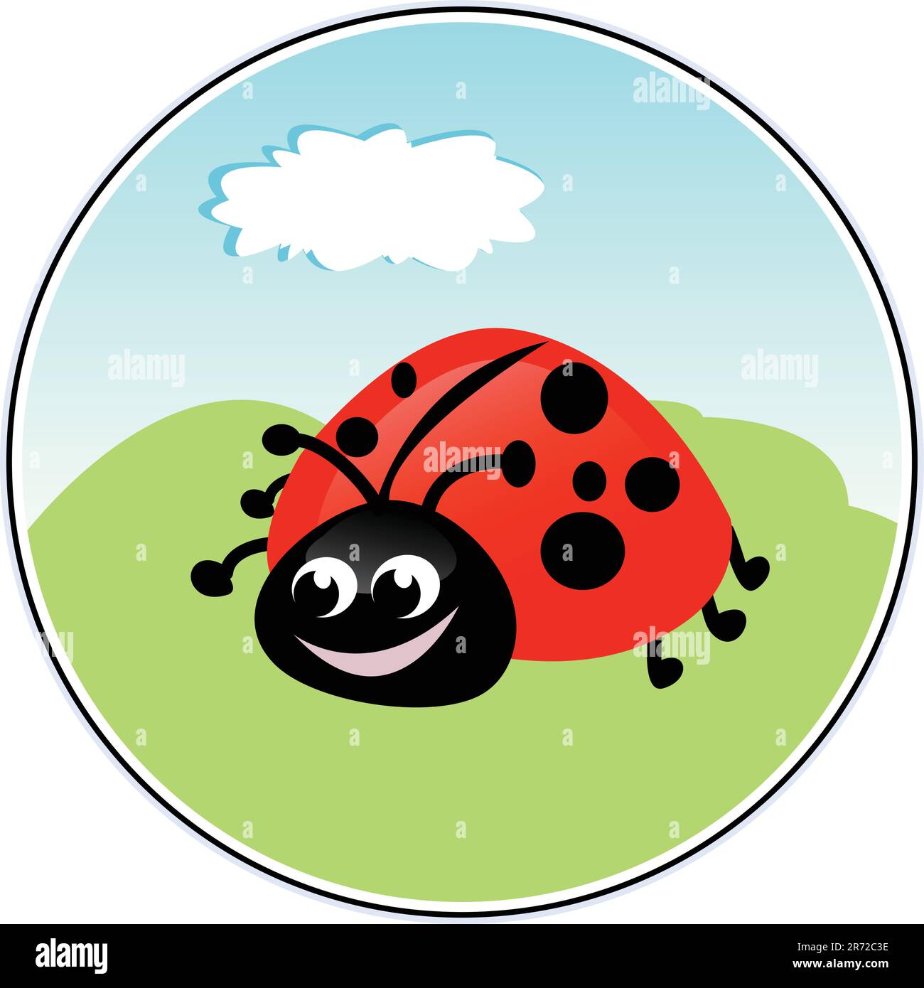 Ladybug - funny vector illustration Stock Vector Image & Art - Alamy