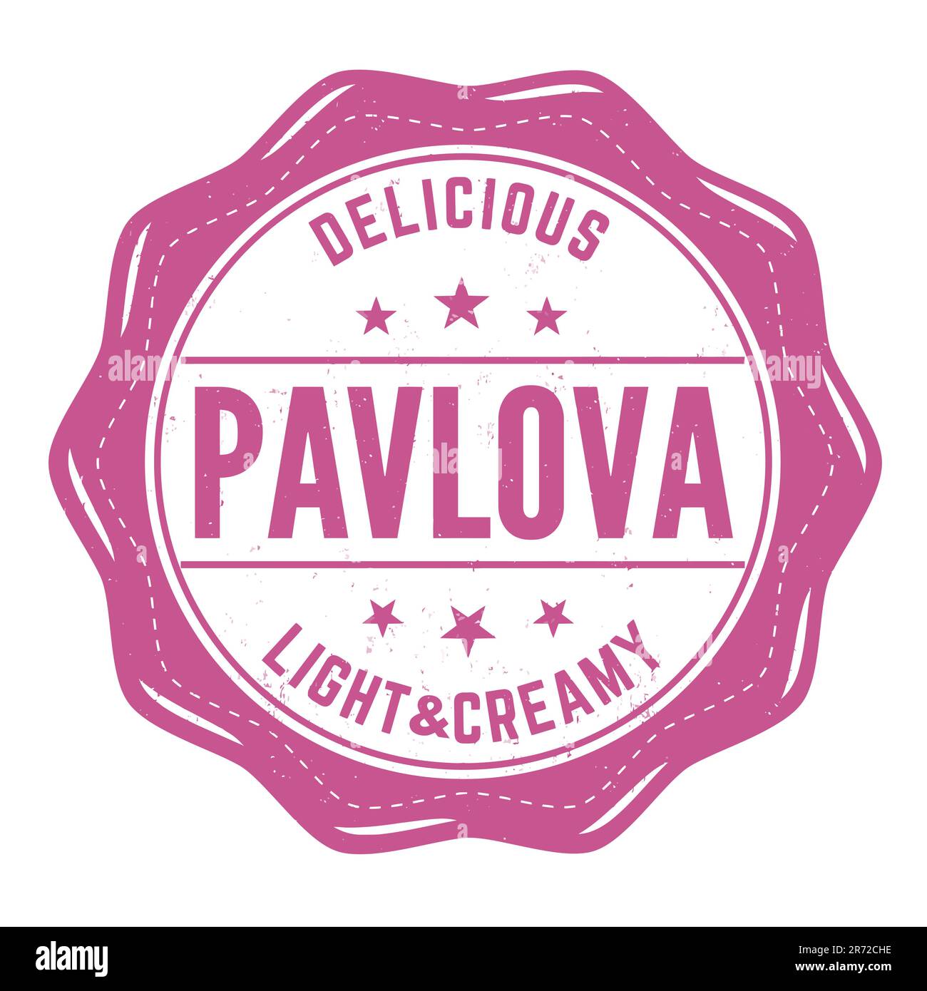 Baked pavlova Stock Vector Images - Alamy