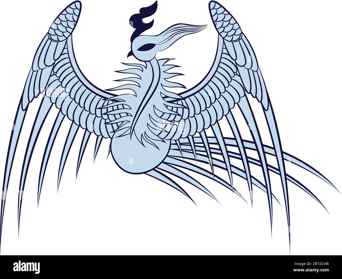 tribal bird symbol design Stock Vector Image & Art - Alamy