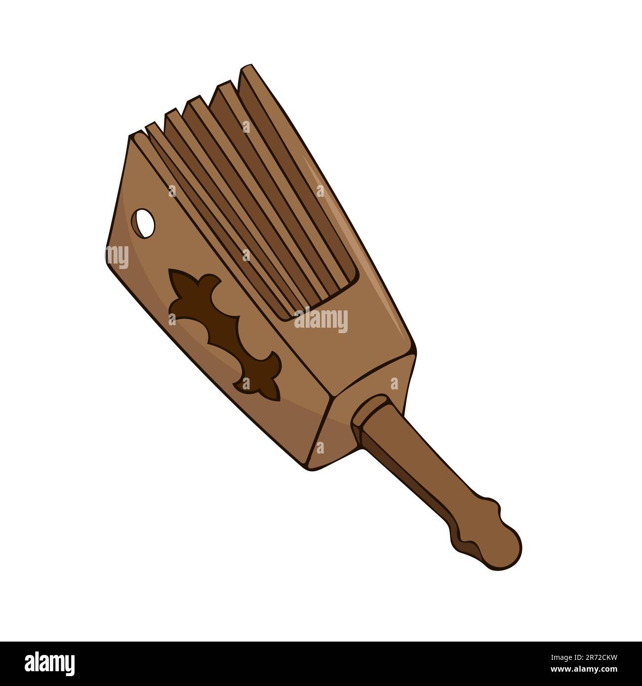 Saqpan Kazakh traditional folk musiacal instrument. Sakpan Vector ...