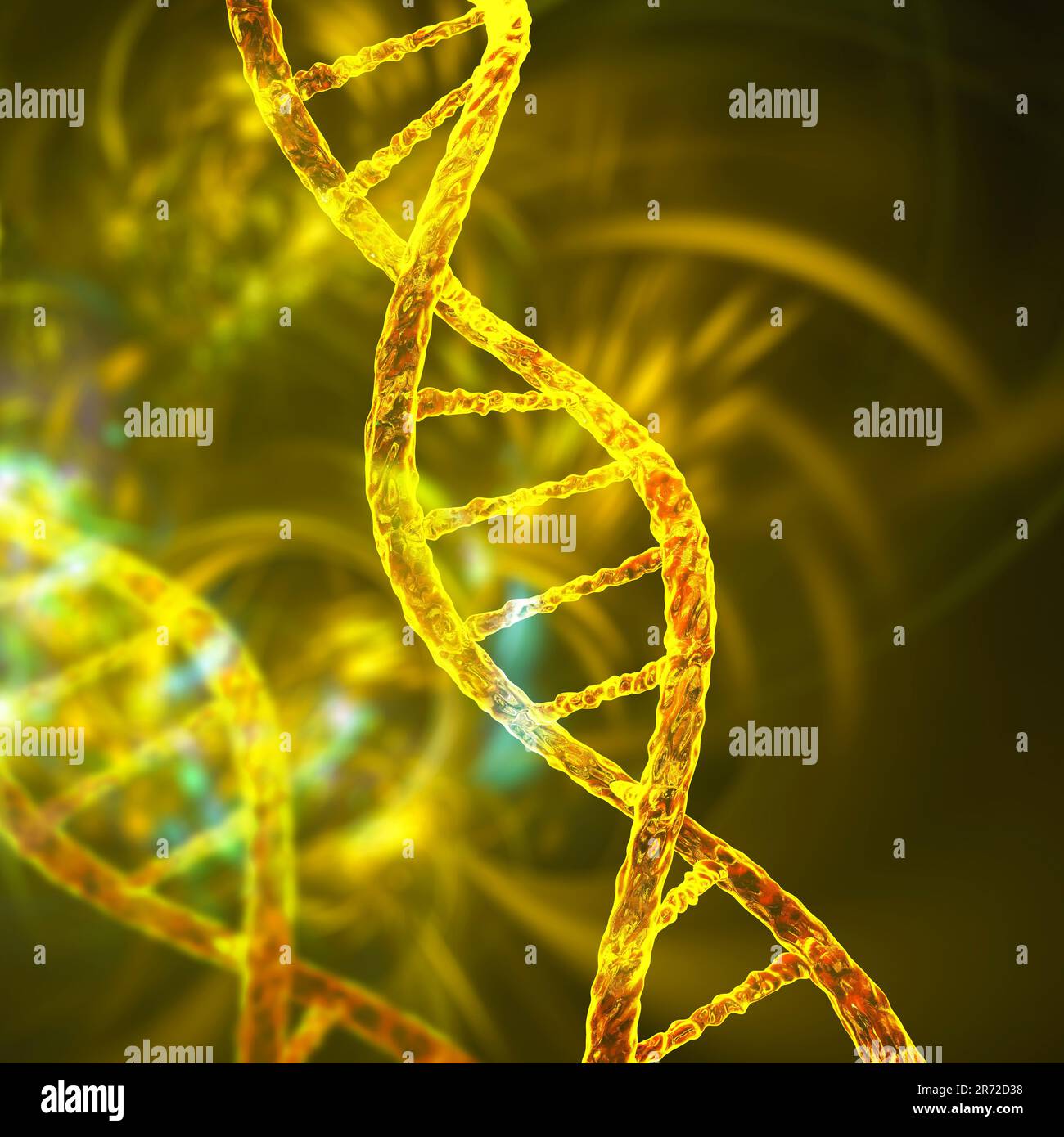 DNA (deoxyribonucleic acid) molecules, computer illustration Stock Photo - Alamy