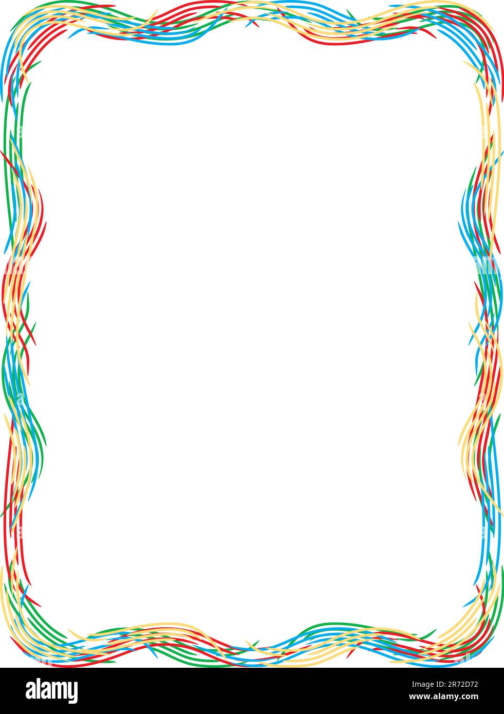 The drawn framework consisting of lines of different colours Stock ...