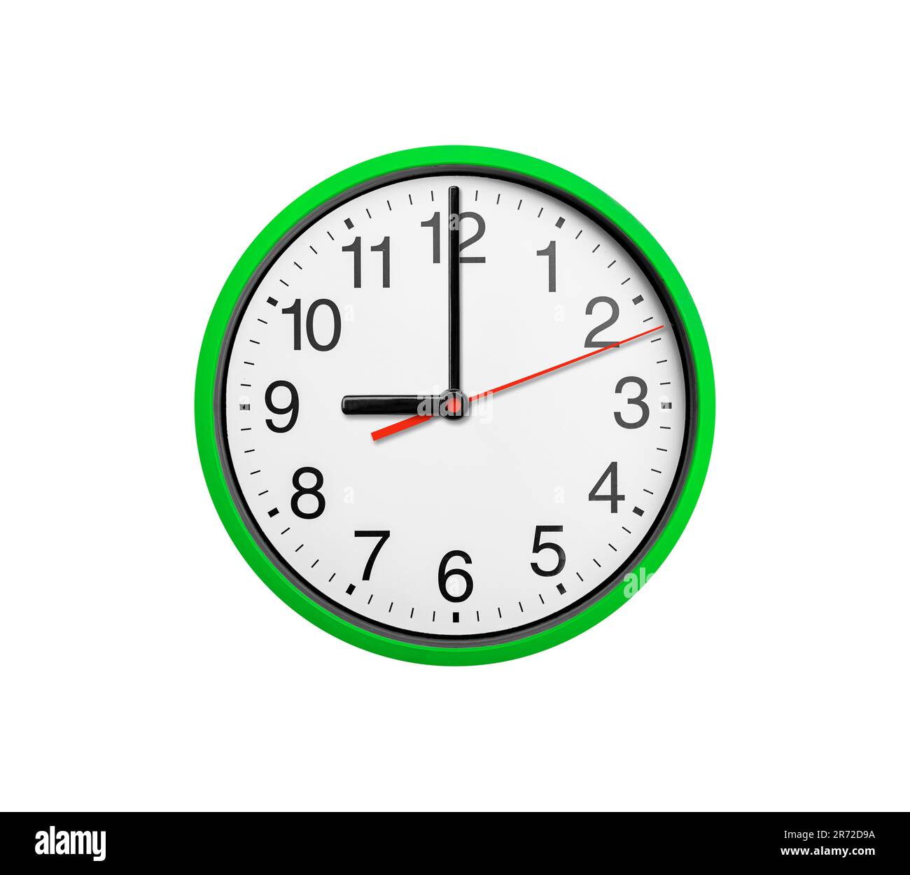 Round clock with arrows isolated on white Stock Photo - Alamy