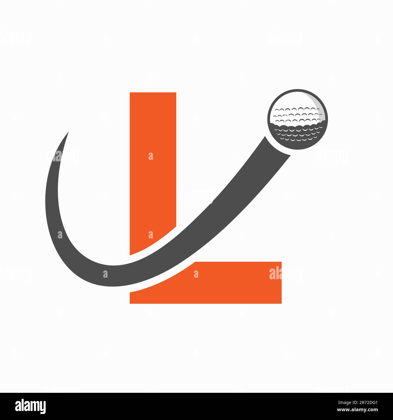 Initial Letter L Golf Logo Design. Initial Hockey Sport Academy Sign ...
