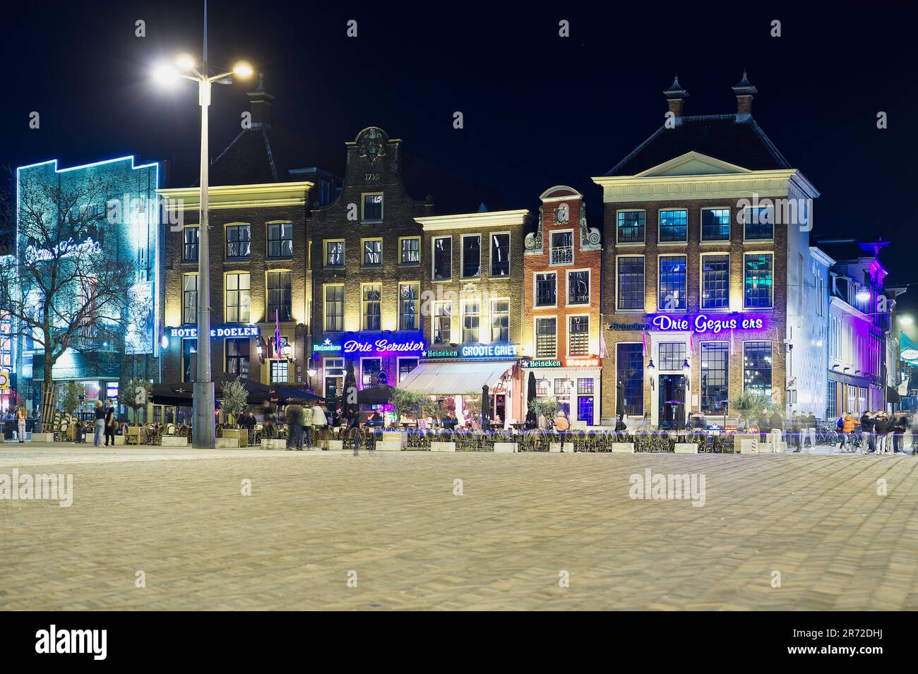 Groningen, Netherlands night Cityscape photographed at night. Groningen ...