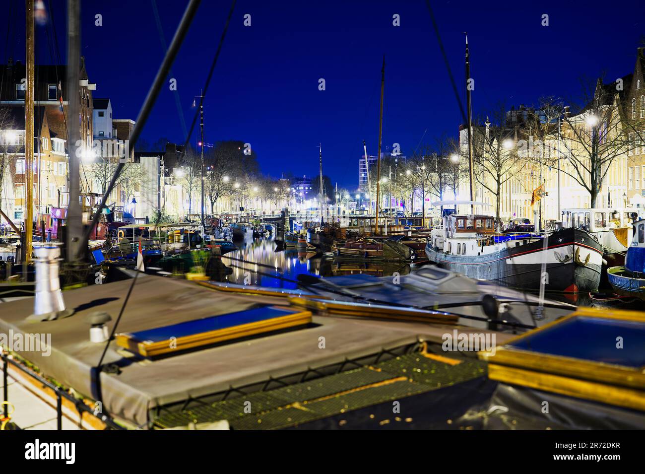 Groningen, Netherlands night Cityscape photographed at night. Groningen ...
