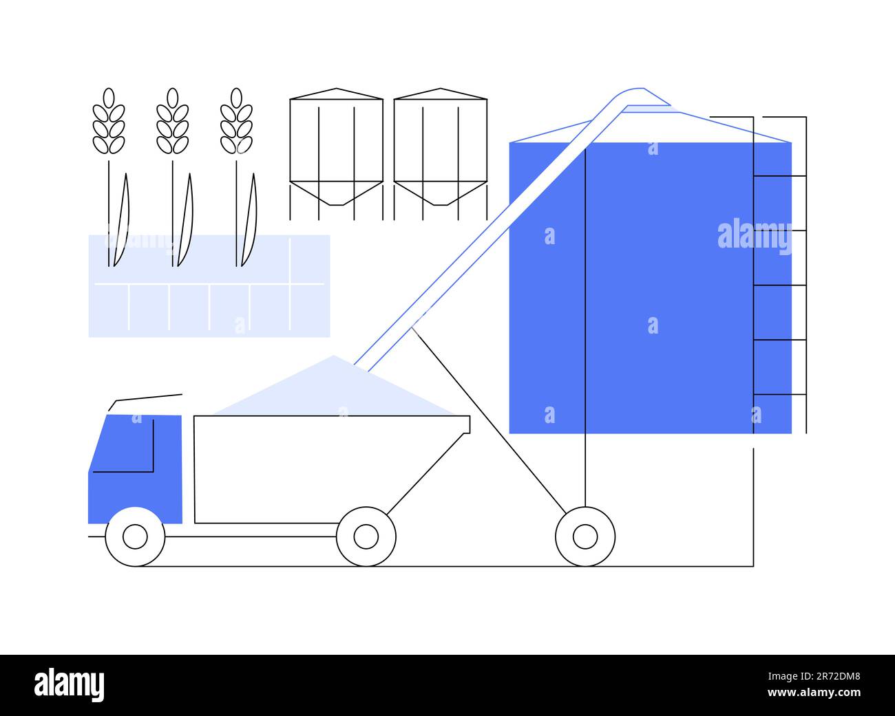 Grain storage abstract concept vector illustration Stock Vector Image ...