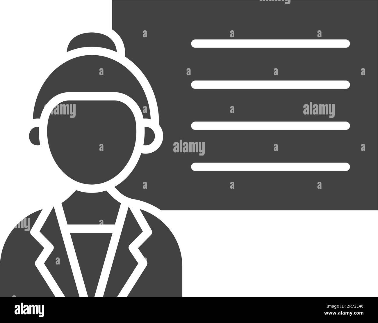 Teaching Icon Vector Image Suitable For Mobile Application Web Application And Print Media