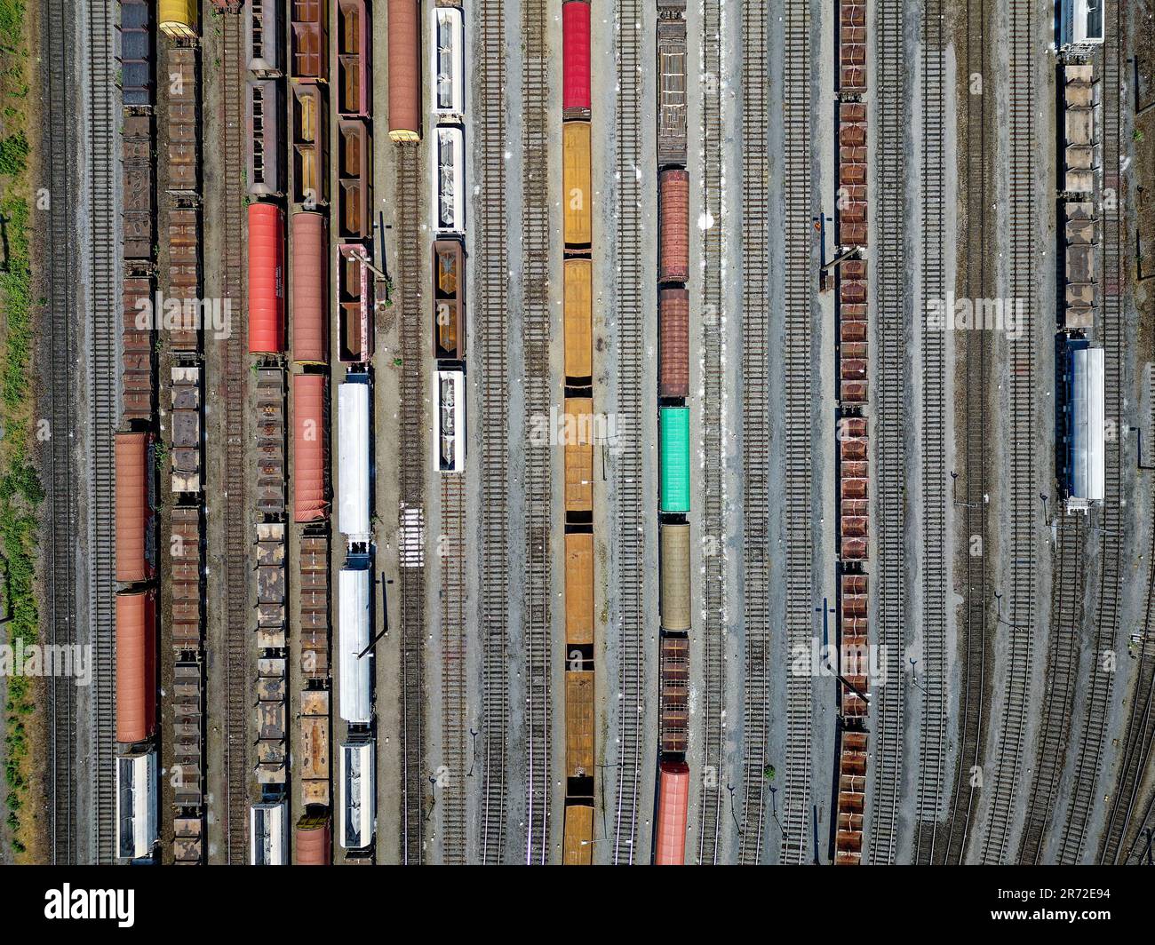 Freight Yard in North Rhine-Westphalia Stock Photo - Alamy