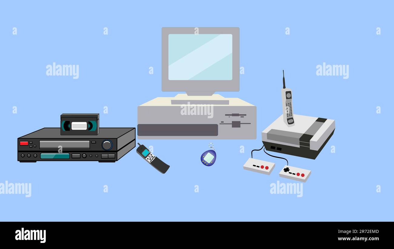 80s Technology And Electronics