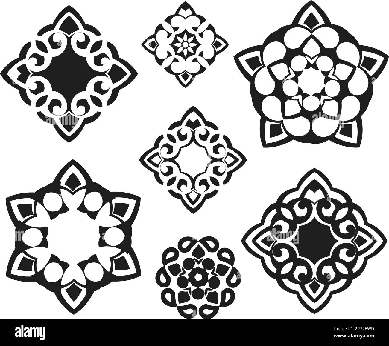 Fractal floral pattern Cut Out Stock Images & Pictures - Alamy