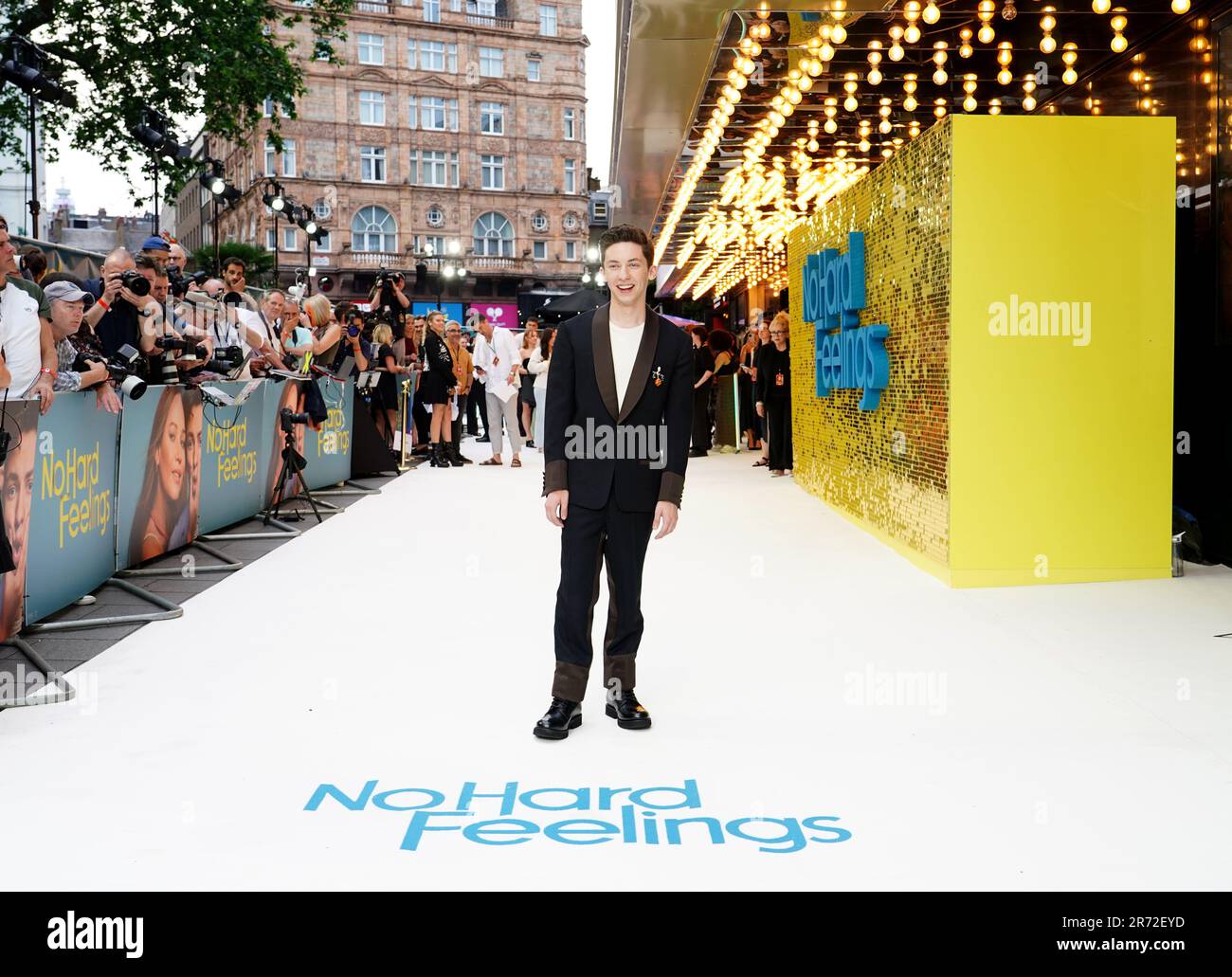 Andrew Barth Feldman arrives for the UK premiere of No Hard Feelings ...