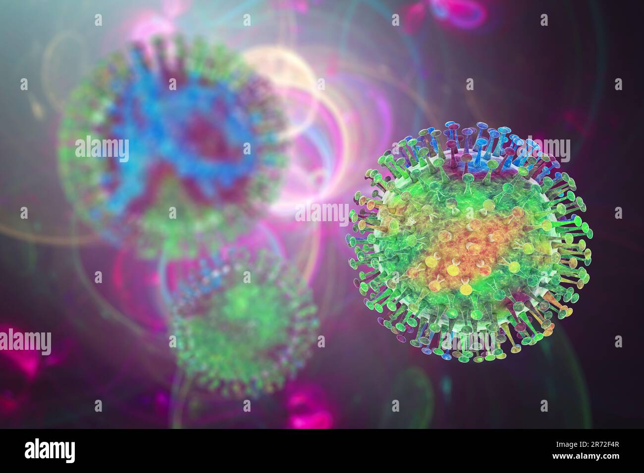 Group of viruses, computer illustration Stock Photo - Alamy