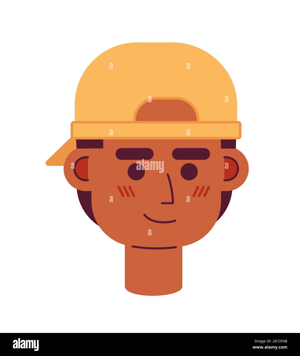 Wearing hat backwards Stock Vector Images - Alamy