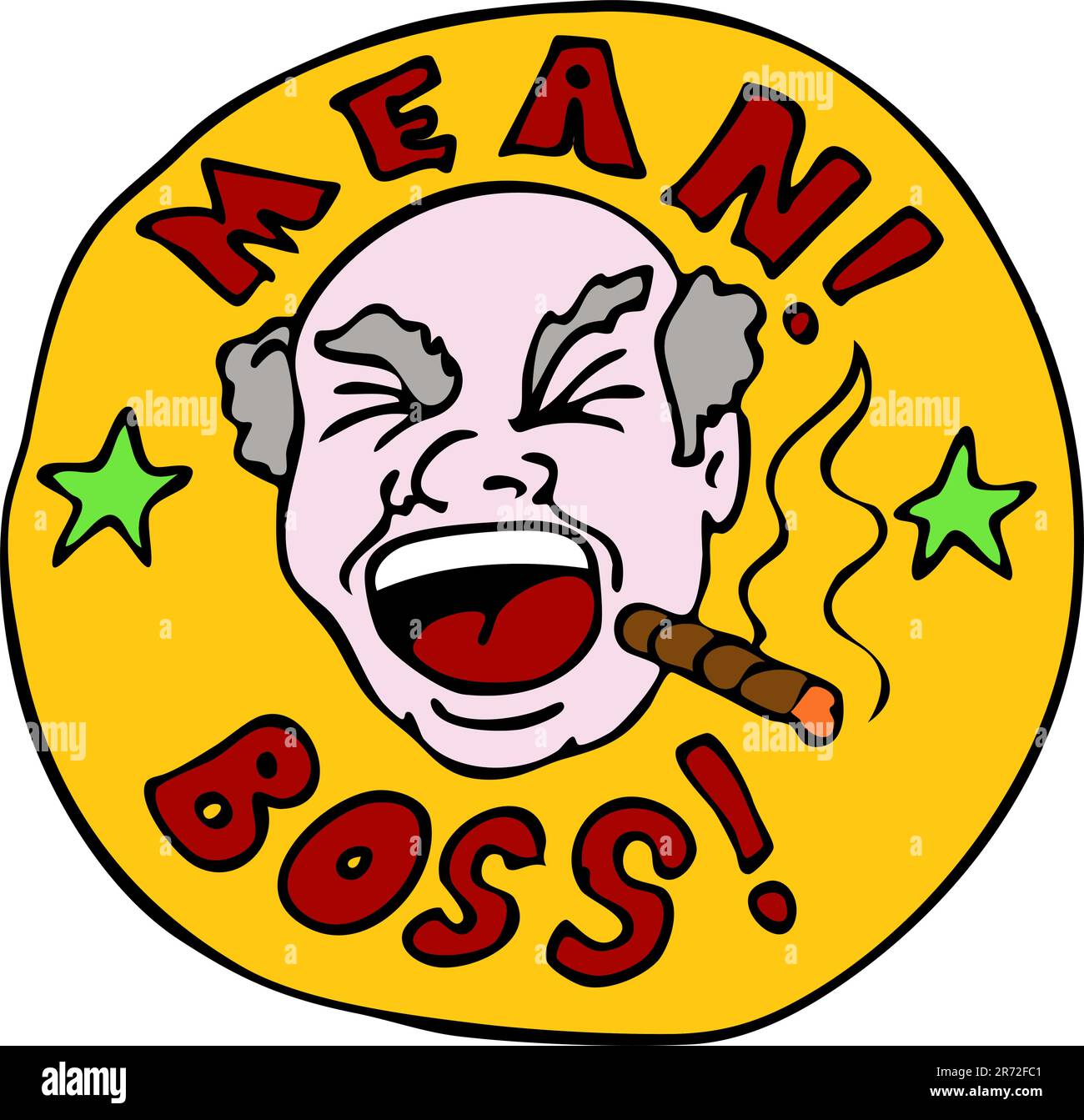 Mean boss Stock Vector Images - Alamy