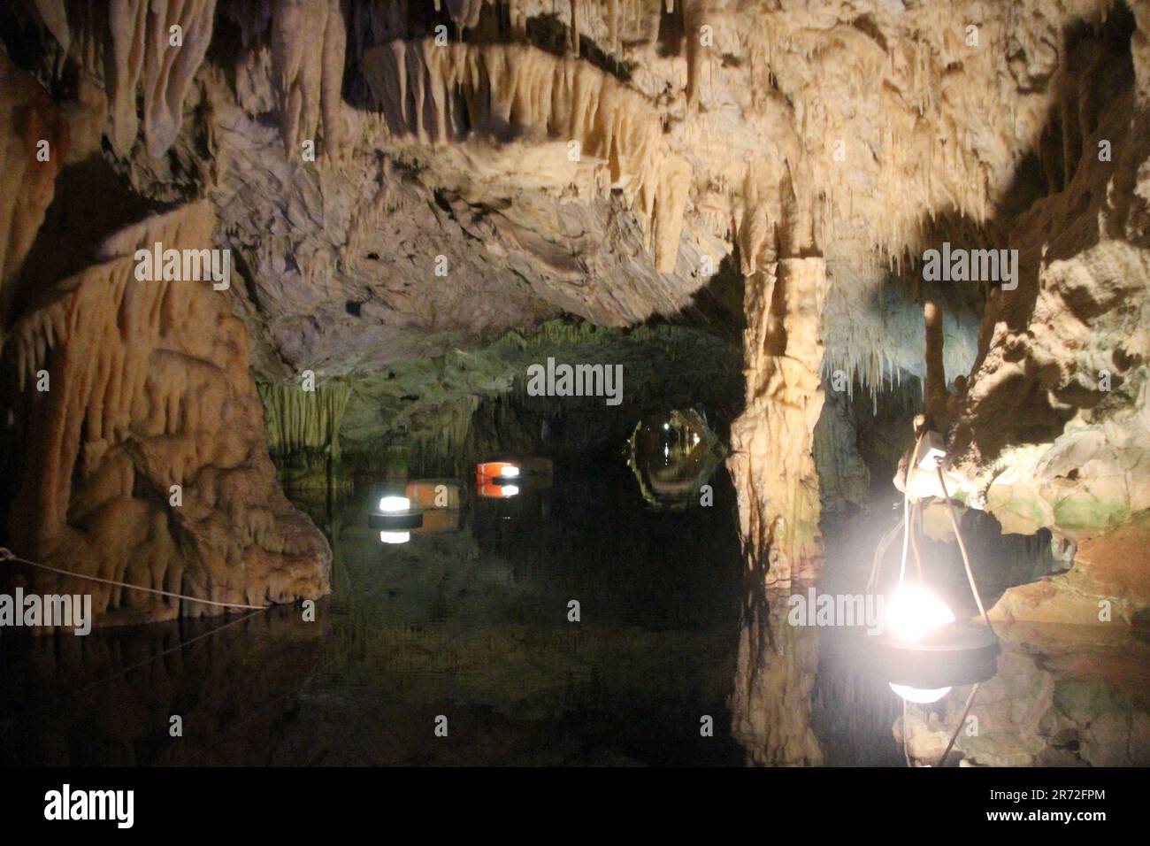 Caves of Diros in province of Mani Stock Photo - Alamy