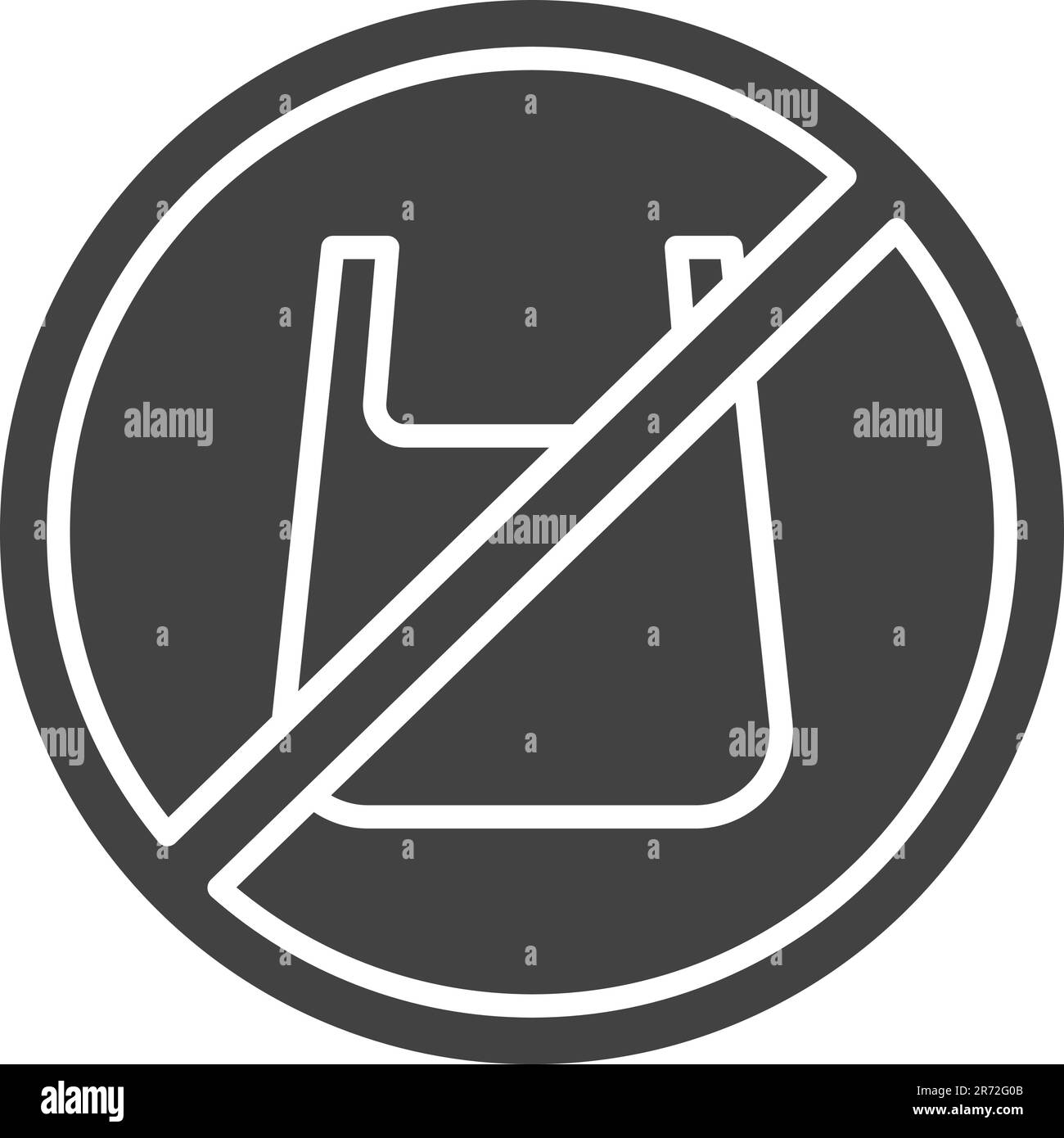 No Plastic Bags icon vector image. Suitable for mobile application web ...