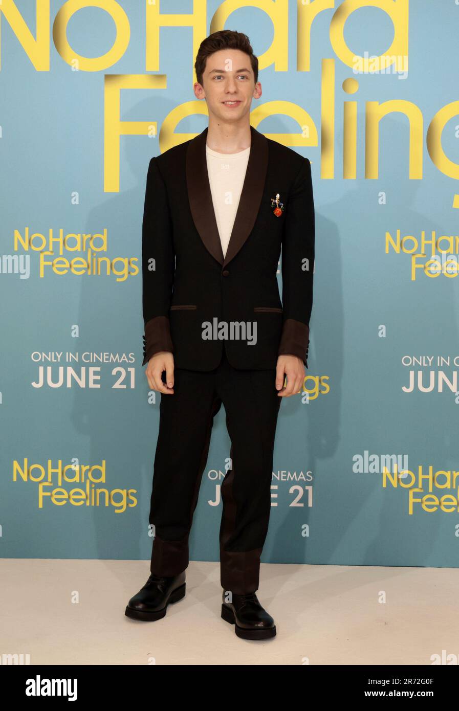 Andrew Barth Feldman poses for photographers upon arrival at the ...