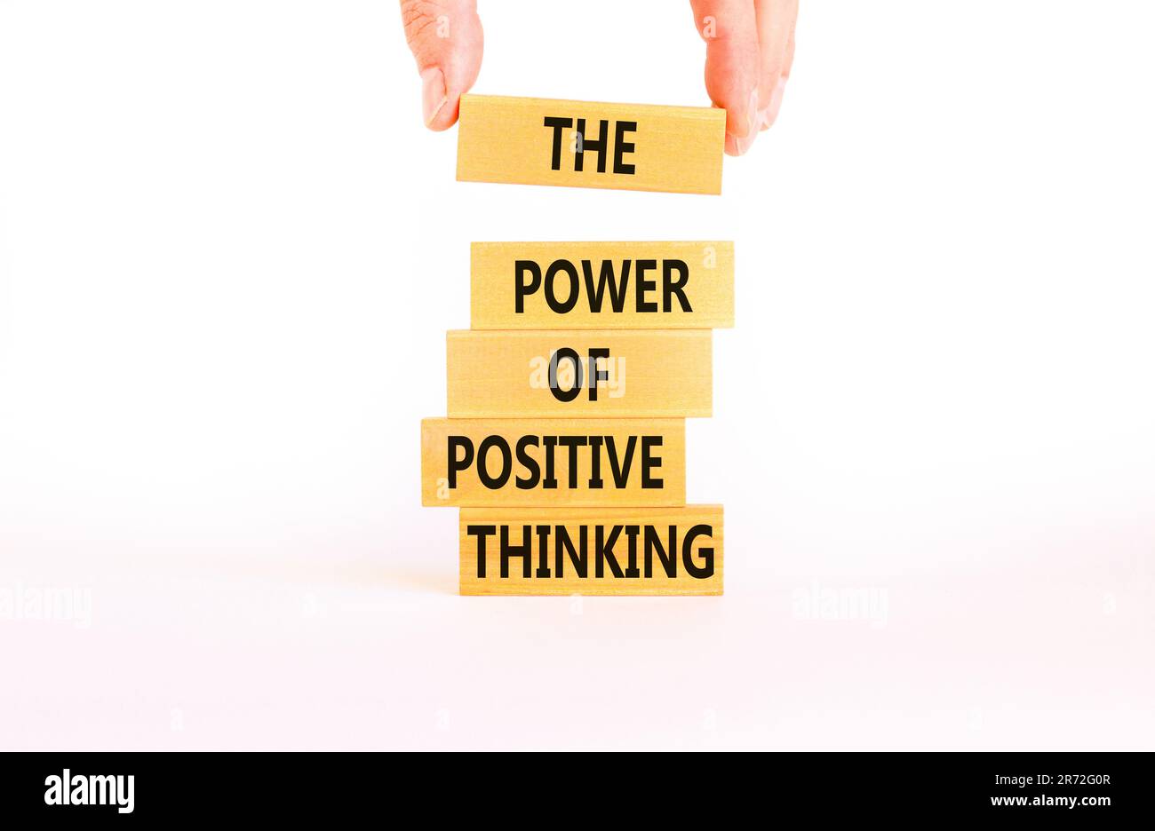 Positive thinking symbol. Concept words The power of positive thinking ...