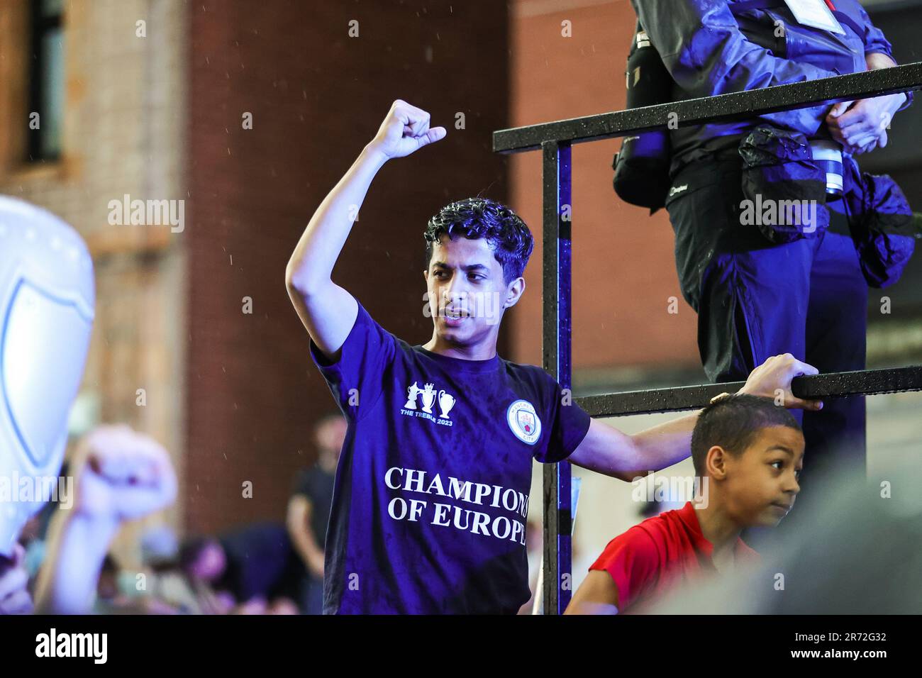 Fans during Manchester City's Treble victory parade at St Peter’s ...