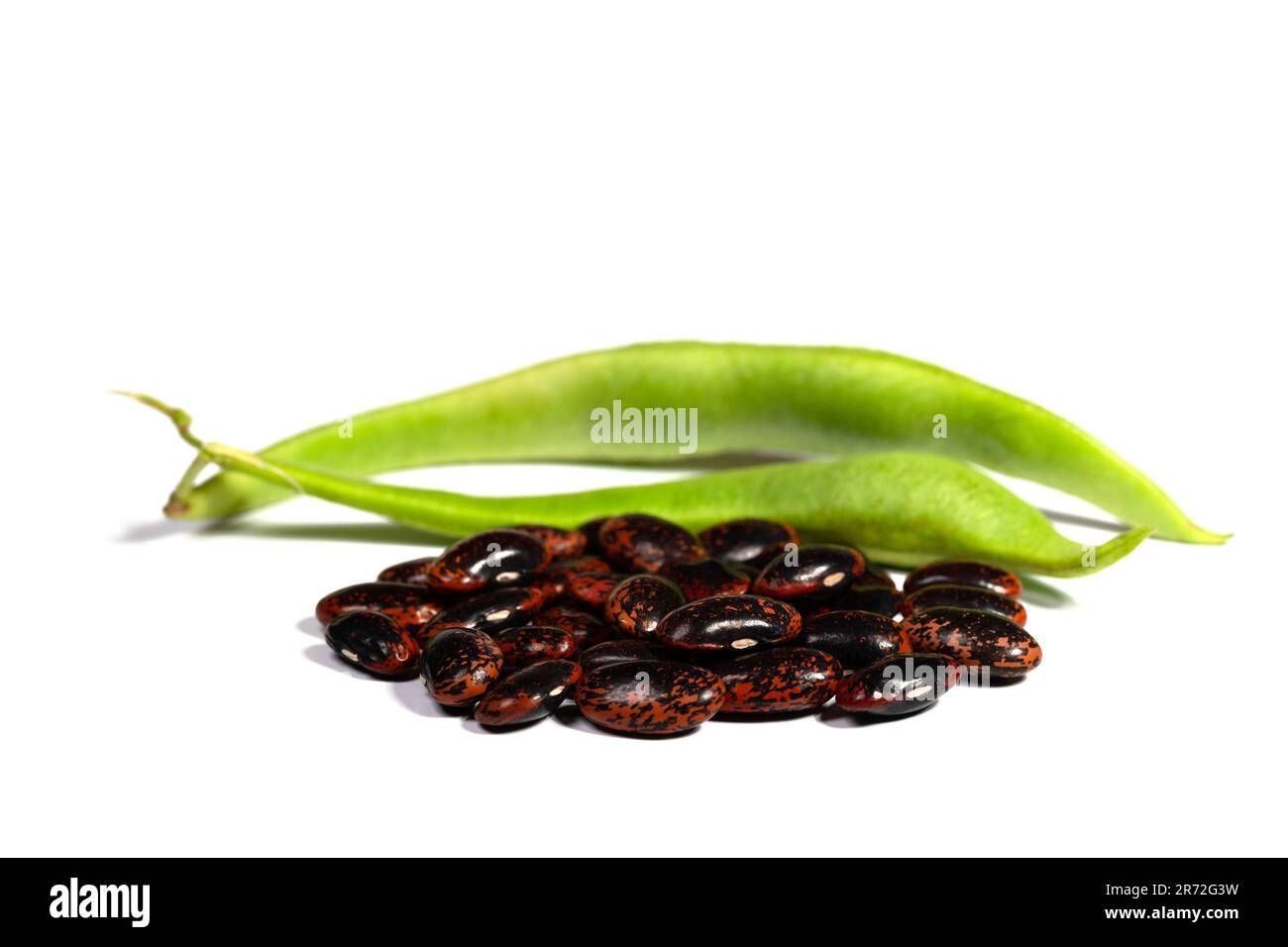Fire beans isolated against white background Stock Photo - Alamy