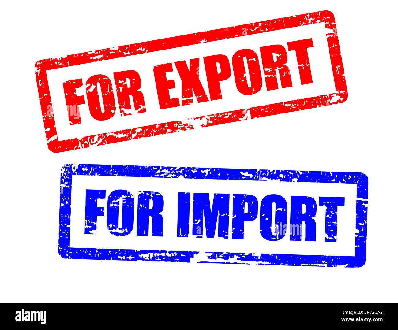 For import and for export rubber stamps set Stock Vector Image & Art ...